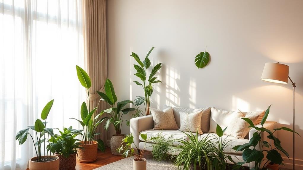 How to Arrange Plants in Living Room?