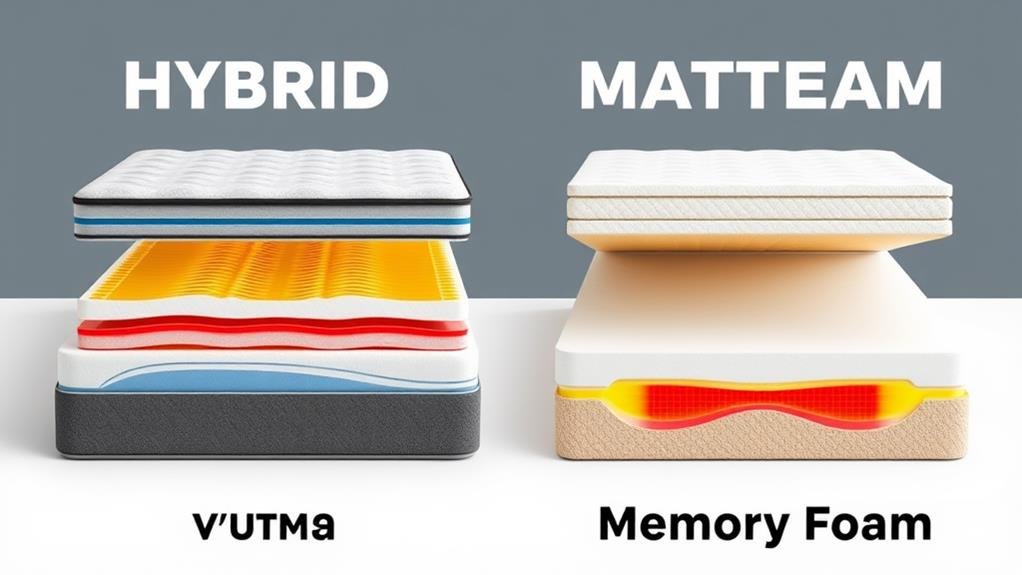 Hybrid Vs Memory Foam Mattress: What Are the Differences?