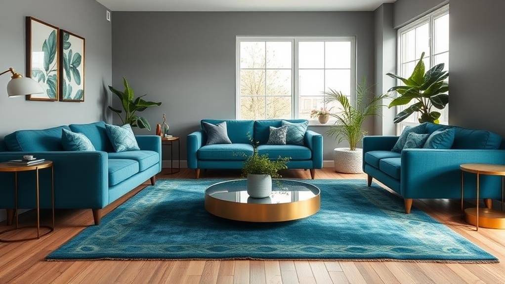 10 Grey Two Colour Combination For Living Room