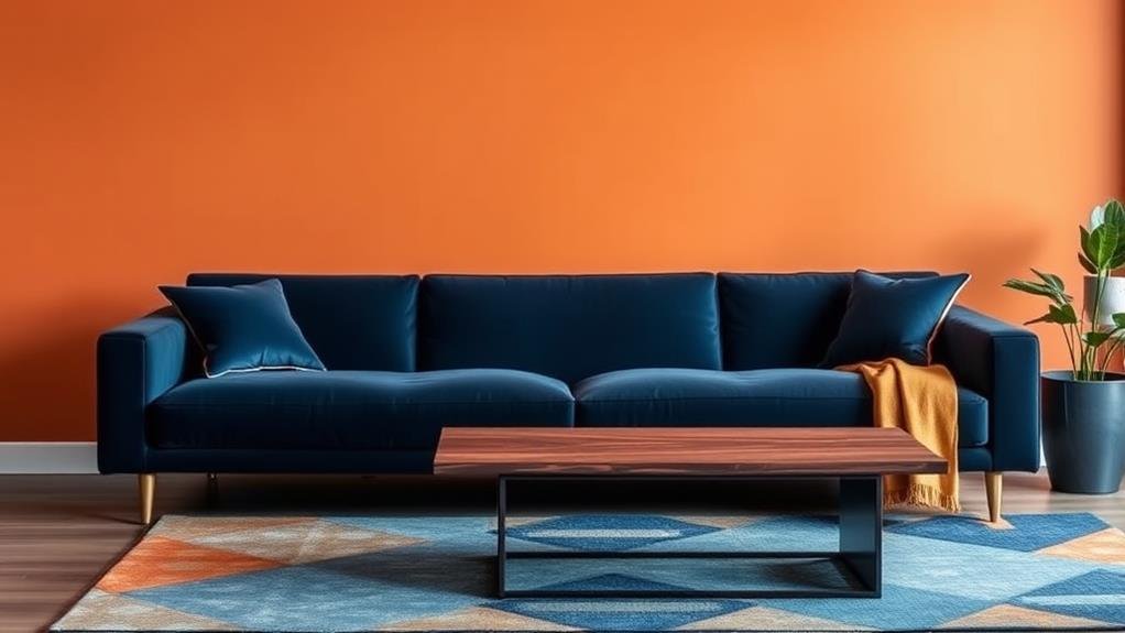 10 Modern Two Colour Combination For Living Rooms