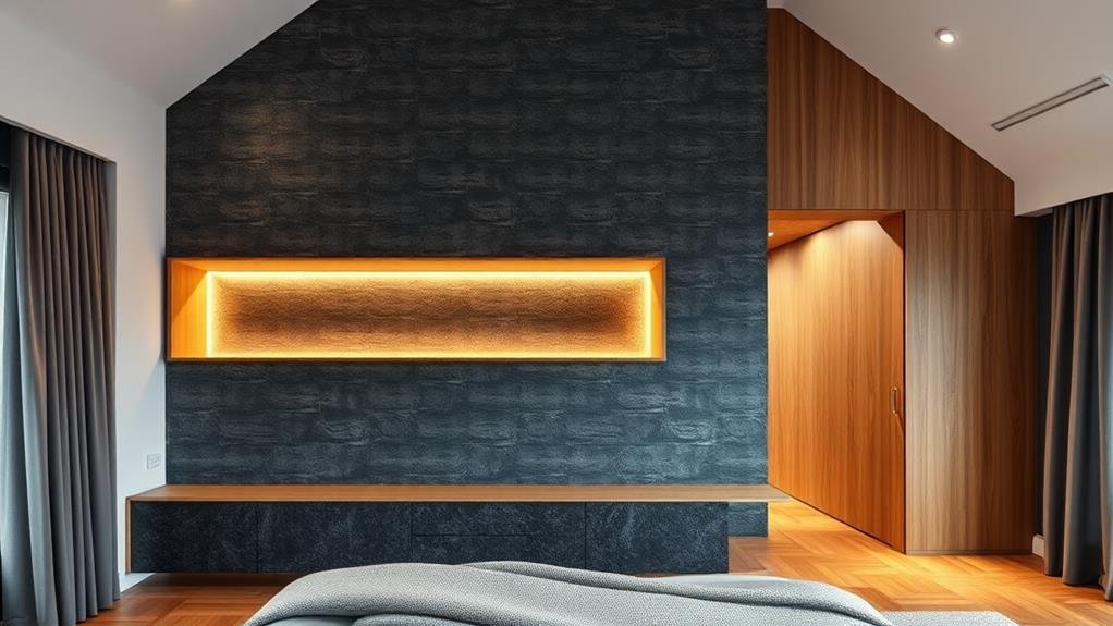10 Stunning Bed Back Wall Design Ideas