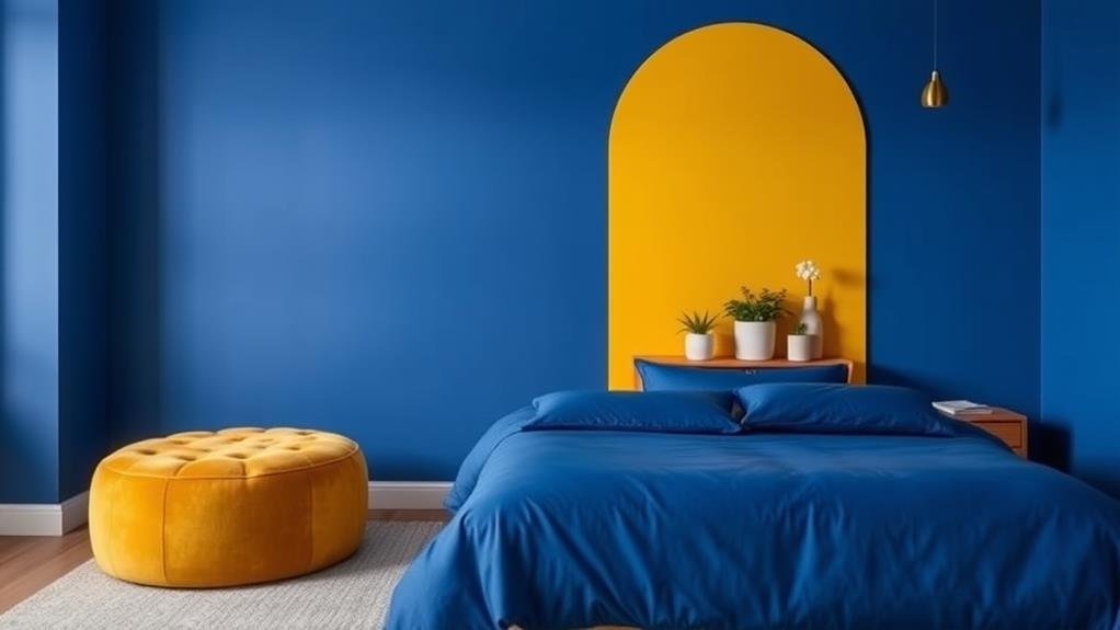 15 Blue Two Colour Combination for Bedroom Walls