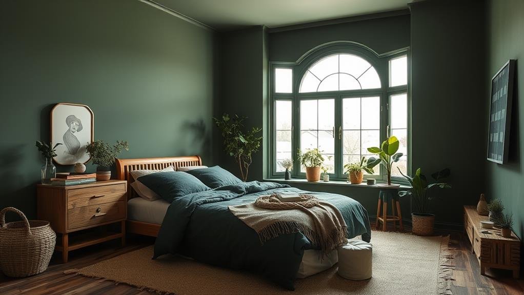15 Modern Dark Green Bedroom Ideas